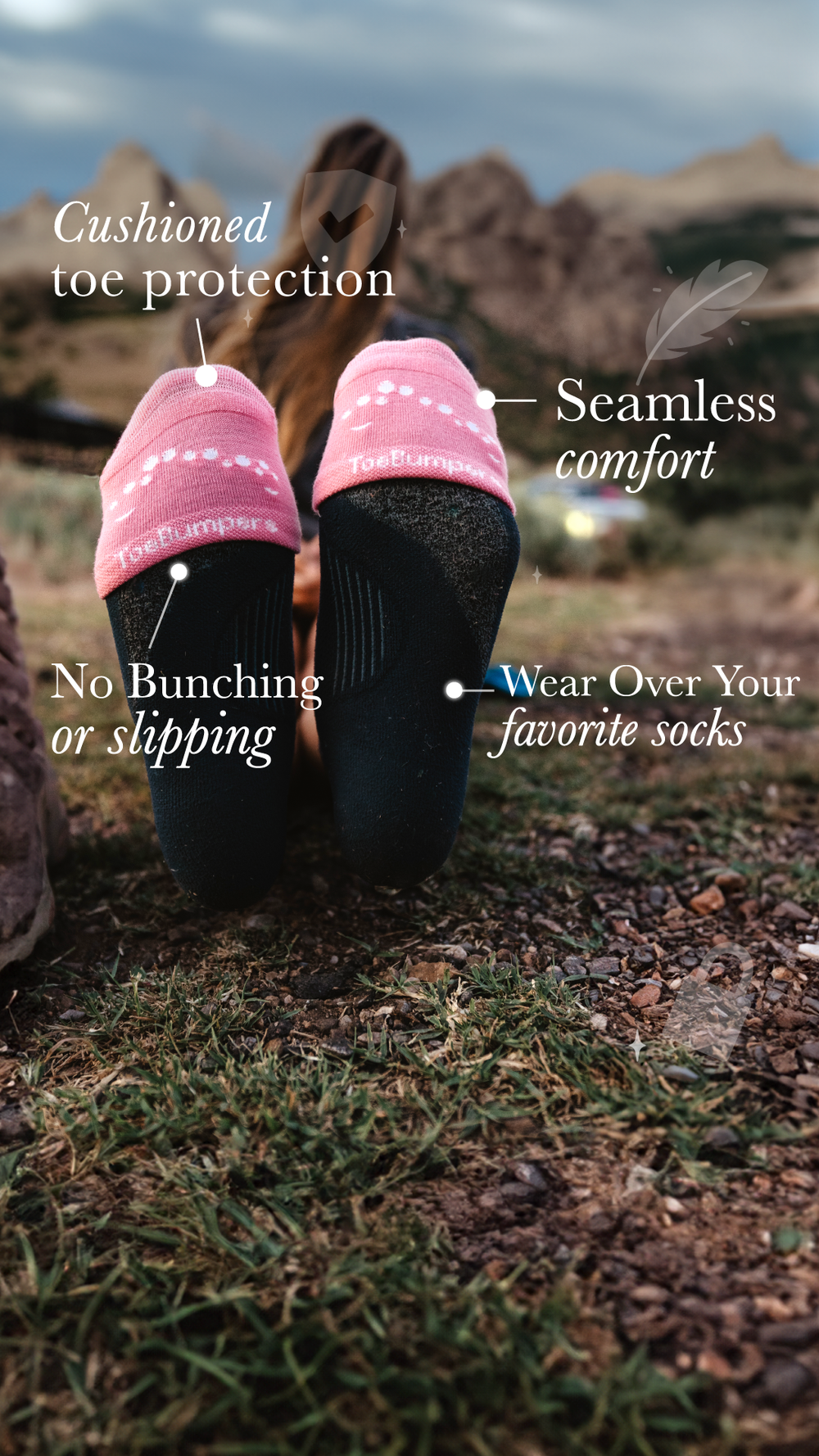Women's Toe-Cushioning Running Socks – Toe Bumpers