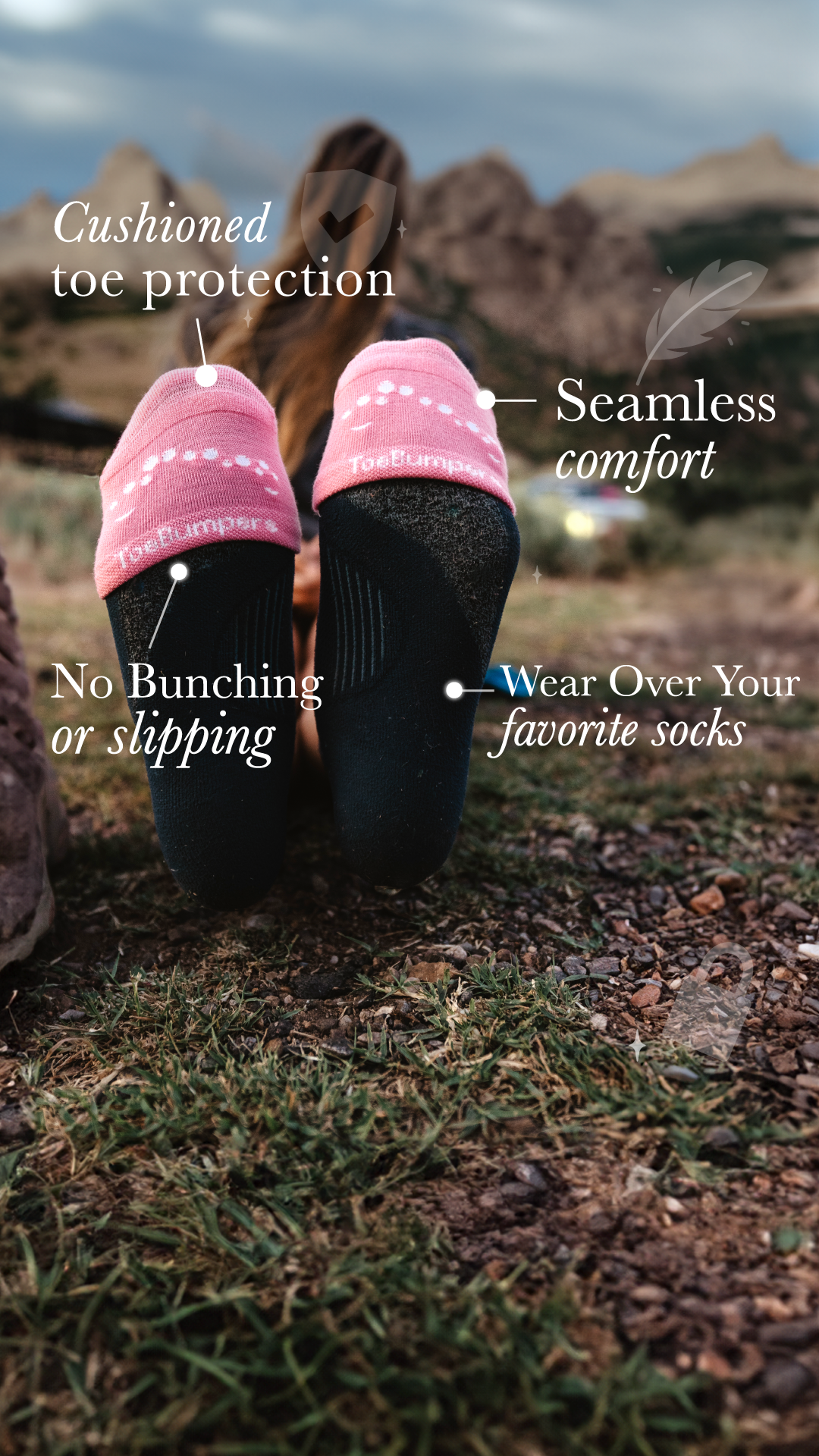 Women's Toe-Cushioning Running Socks – Toe Bumpers